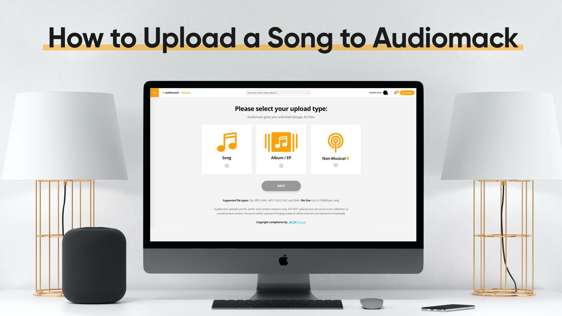 How To Upload Music On Audiomack 1710Media
